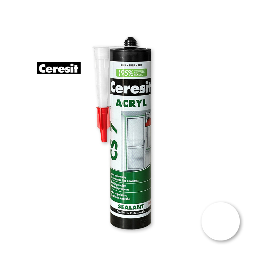CERESIT SILIKON AKRIL BIJELI CS7 280ML - Gavroprom