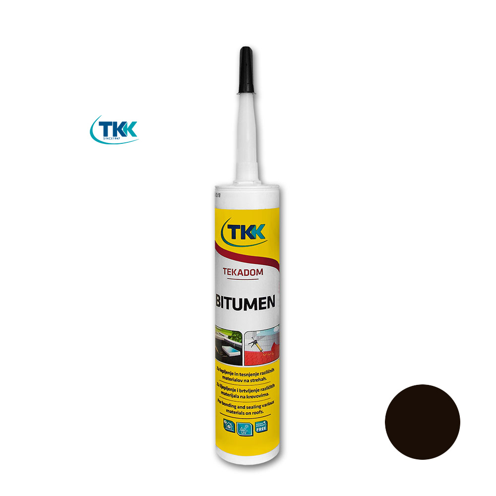 SILIKON TKK TEKADOM / SEAL 300ML BITUMEN CRNI - Gavroprom